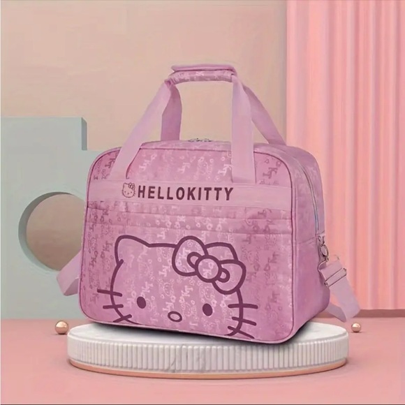 Hello Kitty | Bags | Pink Hello Kitty Travel Bag Pink Hello Kitty Purse ...